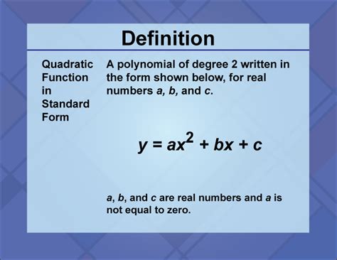 Quadratic Function Form S25 9th 12th Grade Quiz Quizizz