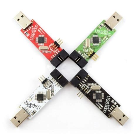 Avr Isp Programmer Usbasp Compatible Idc Tape Botland Robotic Shop