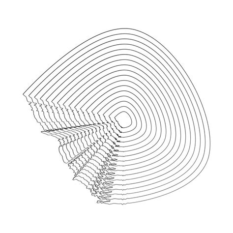 Abstract Wavy Lines Element Flowing Particles Wave Pattern 3d Curve Halftone Element Vector In