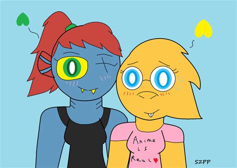 Undyne X Alphys Undertale Au By Spongezoepastelpants On Deviantart
