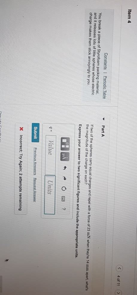 solved item 4 4 of 11 constants i periodic table part a