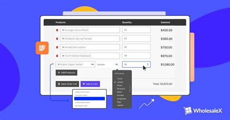 Woocommerce Bulk Order Form Wholesalex