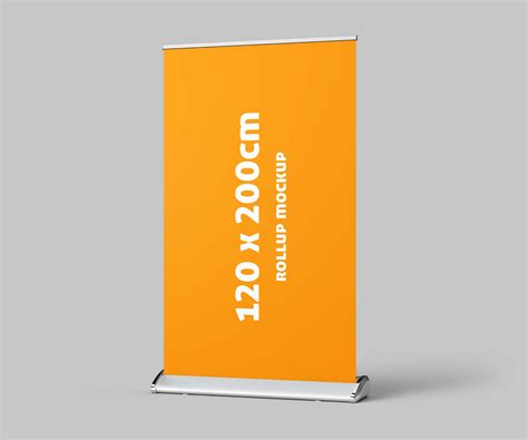 Free Wide Rollup Mockup Psd