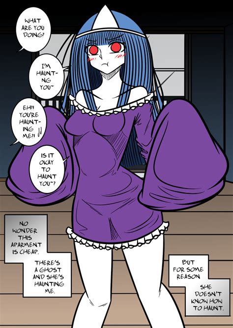 Rule 34 Blue Breasts English Text Ghost Ghostmaya Monster Oc Onryo
