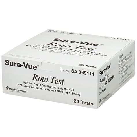 Fisher Healthcare Sure Vue Rota Test Kit 25 Tests Buy Online Fisher Scientific