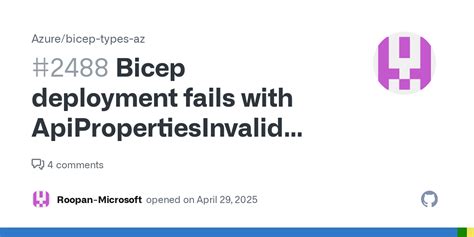 Bicep Deployment Fails With Apipropertiesinvalid Error Related To Statisticsenabled · Issue