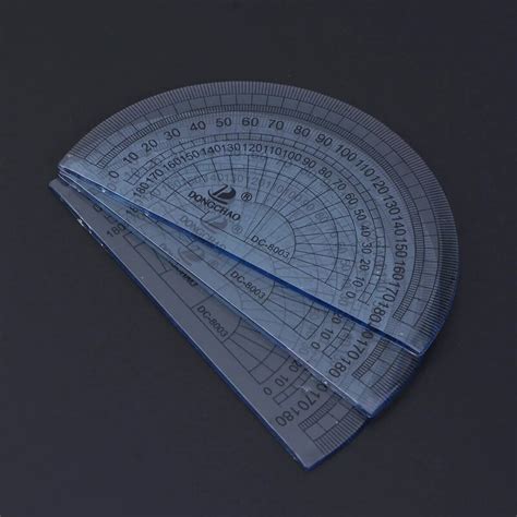 투명 플라스틱 수학 각도기 각도 측정용 180 도 각도기 학생 학교 사무실 용품 36 개 공급 제도