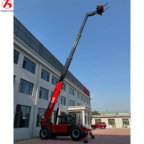 New Arrival 4ton 18m Telescopic Handler Forklift Loader Diesel Engine Telescopic Boom Crane