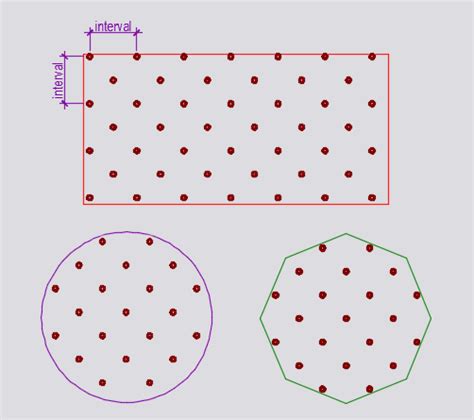 Point Grid By Selecting Polyline Autolisp Visual Lisp And Dcl