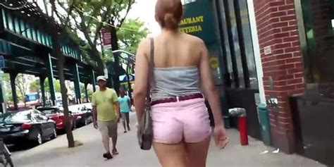 Whooty Wedgie Tiny Shorts Walking