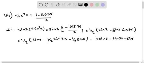 SOLVED Using A Power Reducing Formula In Exercises 31 34 Rewrite The