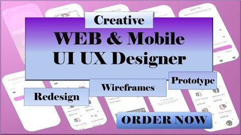 Do Creative Web Ui Ux Design Mobile App Ui Ux Design Prototype And Wireframes By Anamuiux