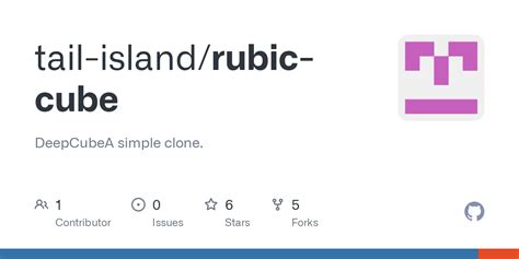 GitHub Tail Island Rubic Cube DeepCubeA Simple Clone