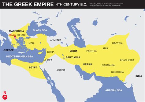 Greek Empire Map Visual Unit