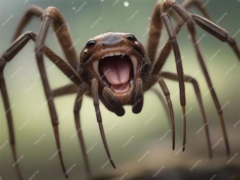 Premium Photo Artificial Intelligence Generated Image Of Cartoon Jumping Spider Smiling Like