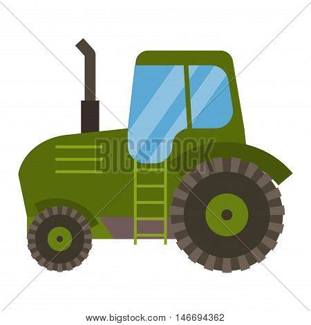 Vehicle Tractor Farm Vector Photo Free Trial Bigstock