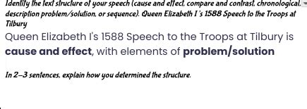 Identity The Text Structure Of Your Speech StudyX