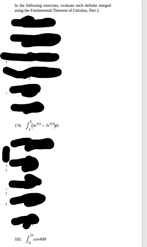 solved in the following exercises evaluate each definite