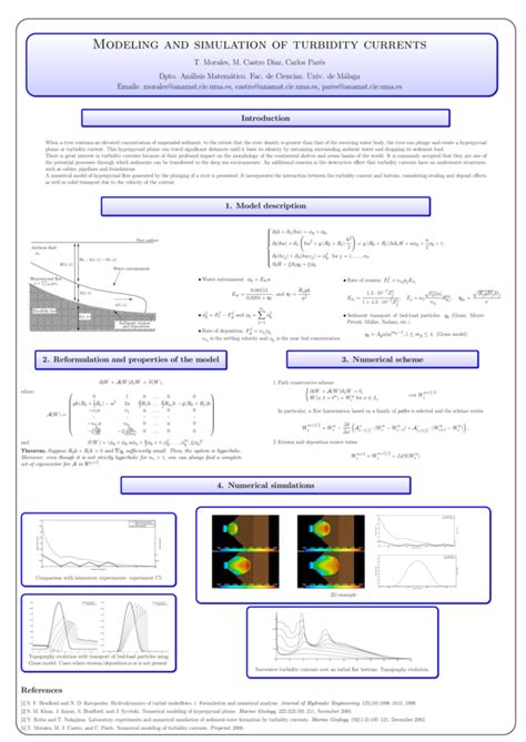 pdf modeling and simulation of turbidity currents