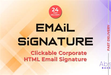 Create Email Signature Html Clickable Html Email Signature By Devnestlab Fiverr