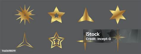 어두운 배경에 럭셔리 5 각도 별과 프리미엄 별 버튼 옵션 차트 및 프로세스 버튼 디자인 그리고 금색 버튼이 있는 프리미엄 어두운 수준 벡터 일러스트레이션 3차원 형태에
