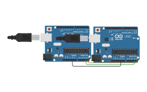 circuit design experiment 9 a i2c master writer slave receiver tinkercad