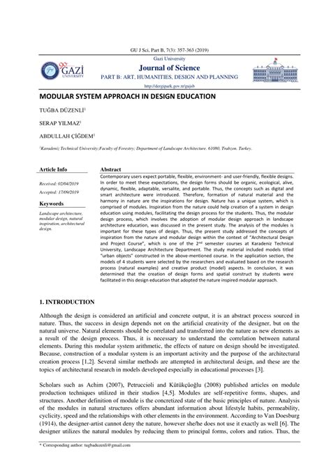 PDF MODULAR SYSTEM APPROACH IN DESIGN EDUCATION