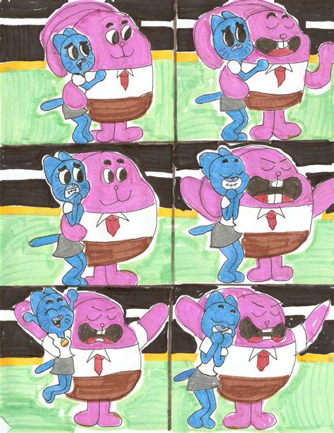 Nicole Watterson And Richard The Game Of Gumball By Conikiblasu Fan On Deviantart