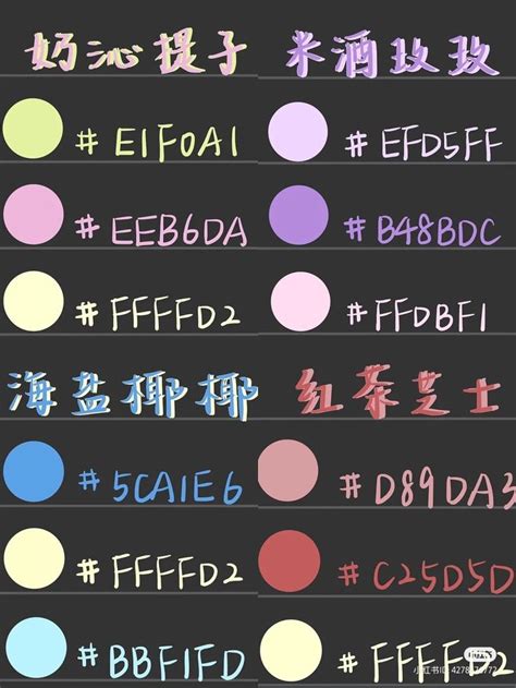 📓¨𝖢𝟬𝖫𝗢𝖱 𝖯𝟦𝖫𝗘𝖳𝖳𝖤𝗦 In 2024 Hex Color Palette Color Coding Notes