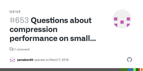 Questions About Compression Performance On Small Data · Issue 653