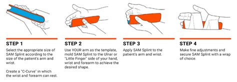 Sam® Splint 9 22 9cm X 10 8cm Small Orange And Blue Medisave Uk