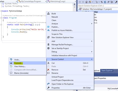 Using GitHub With Visual Studio Carl De Souza