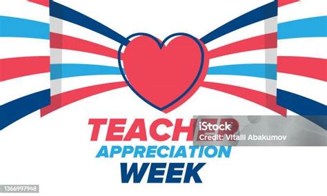미국에서 교사 감사 주간 5 월에 매년 축하 열심히 일하고 자녀들을 가르치는 교사들을 기리기 위해 학교와 교육 학생 학습 개념
