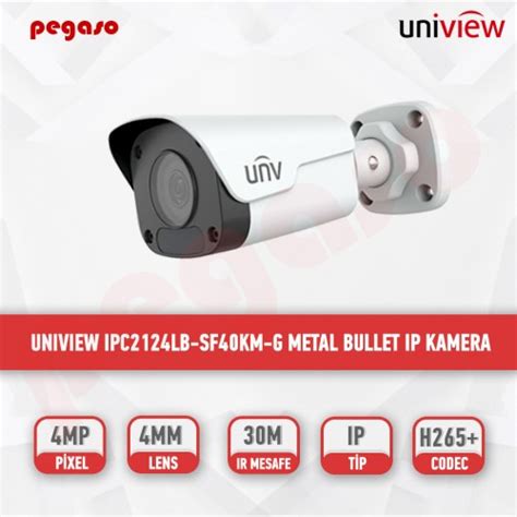 UNIVIEW UNV IPC2124LB SF40KM G METAL KASA 4 0 MP IR BULLET IP KAMERA