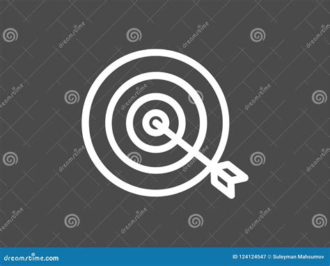 Target Vector Icon Sign Symbol Stock Vector Illustration Of Advantage