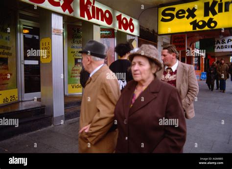 Red Light Area Of Reeperbahn Saint Pauli In Hamburg In Germany In
