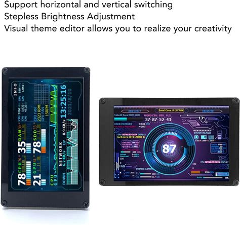 Buy Computer Temperature Display PC CPU GPU RAM Data Monitor In IPS USB Mini Sub Screen For