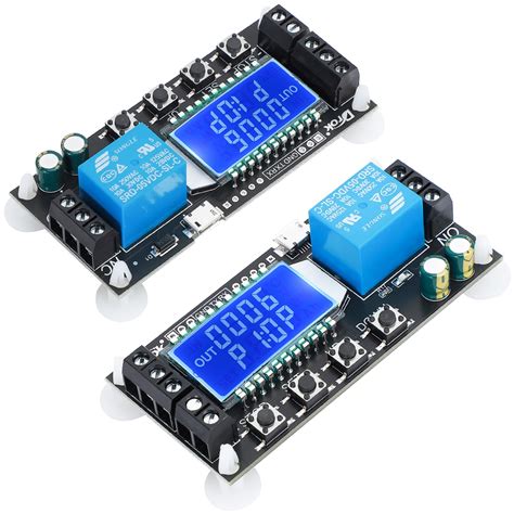 Drok Time Delay Relay 2pcs Controller Dc 5v 12v 24v Module Adjustable Trigger