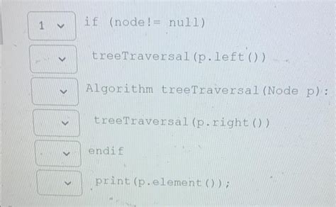Solved Very Quick Pleasea Treetraversal Algorithm Root Is