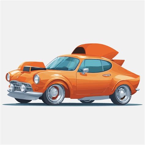 Вектор автомобиля на белом фоне Премиум Ai сгенерированный вектор