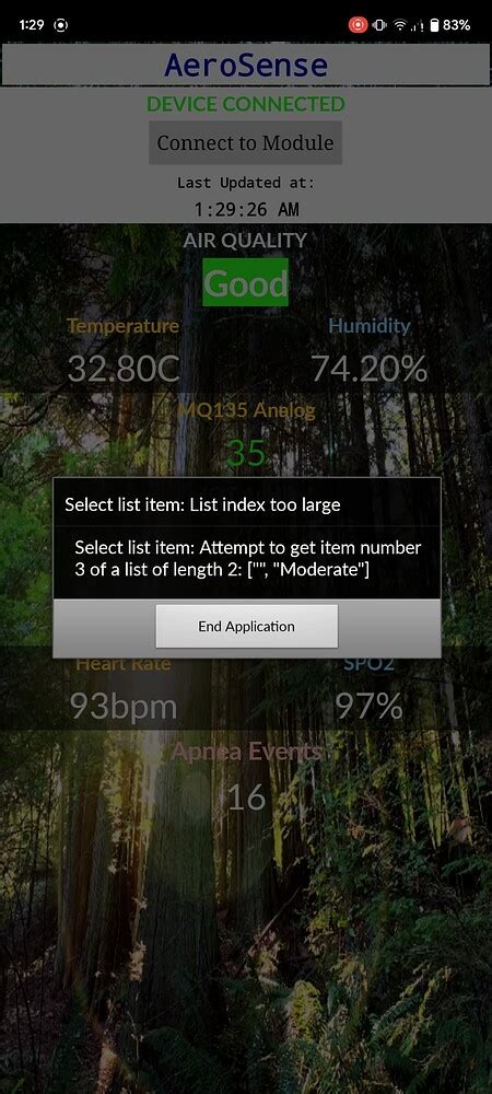 Multiple Sensor Data Via Bluetooth On App Errors Mit App Inventor
