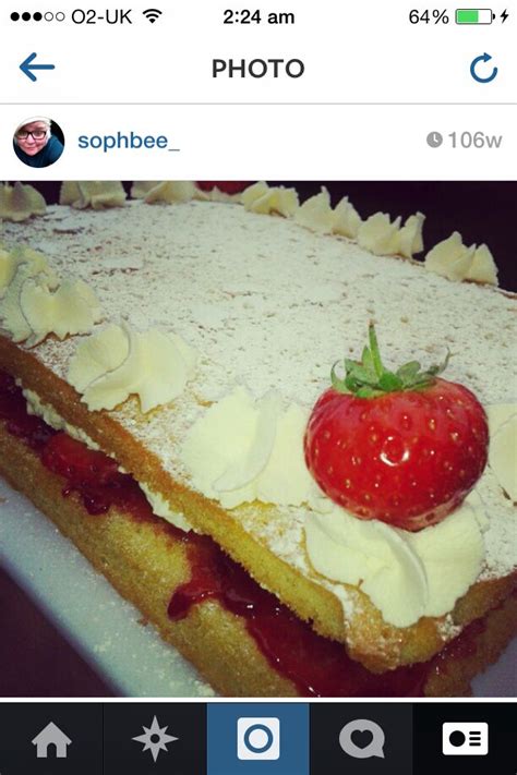 Light Vanilla Sponge Baking Desserts Food