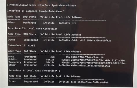 Solved C Users Naray Netsh Interface Ipv6 Show Address