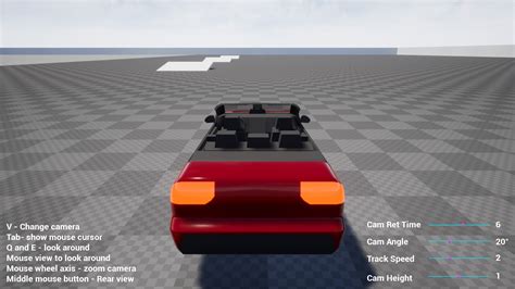 Dynamic Vehicle Camera Unreal Engine Asset