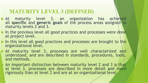 Capability Maturity Model Integration Cmmi Pptx