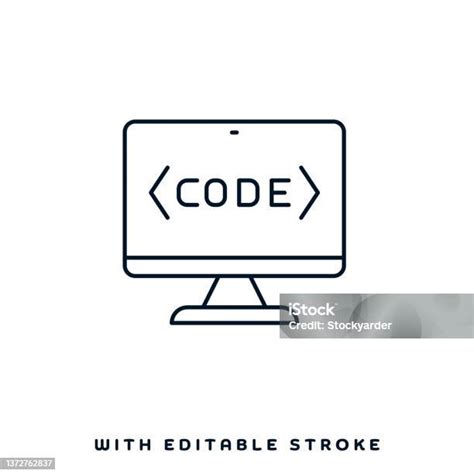 코딩 효율성 라인 아이콘 디자인 종속 스타일 시트에 대한 스톡 벡터 아트 및 기타 이미지 종속 스타일 시트 자바스크립트 Php 프로그래밍 언어 Istock