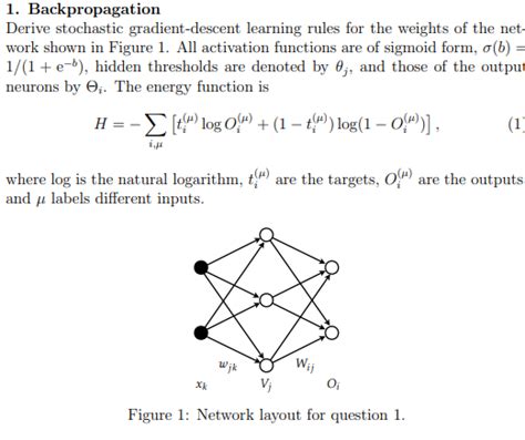 1 Backpropagation Derive Stochastic Gradient Descent