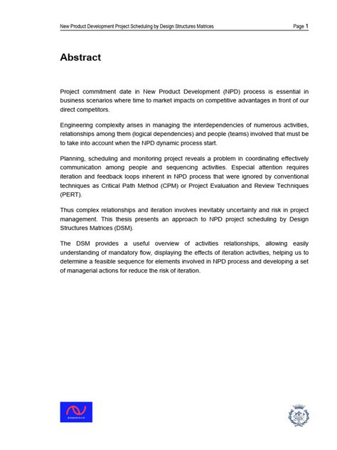 New Product Development Project Scheduling By Design Structures