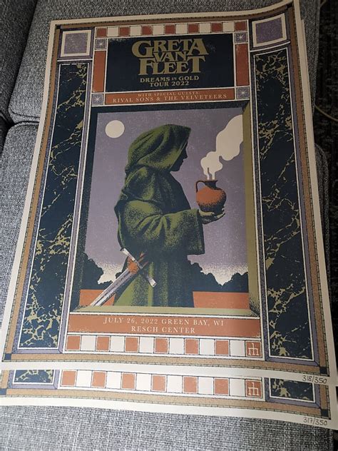 Greta Van Fleet Poster Greenbay Poster Reverb